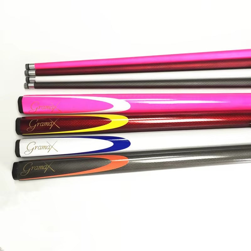 Gramax Professional Carbon Pool Snooker Cue Lightweight Sleek 1/2 Spli ...